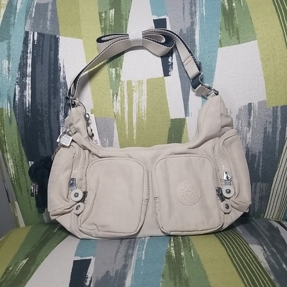 Kipling | Bags | Kipling Womens Rikka Shoulder Bag In Back To Beige ...